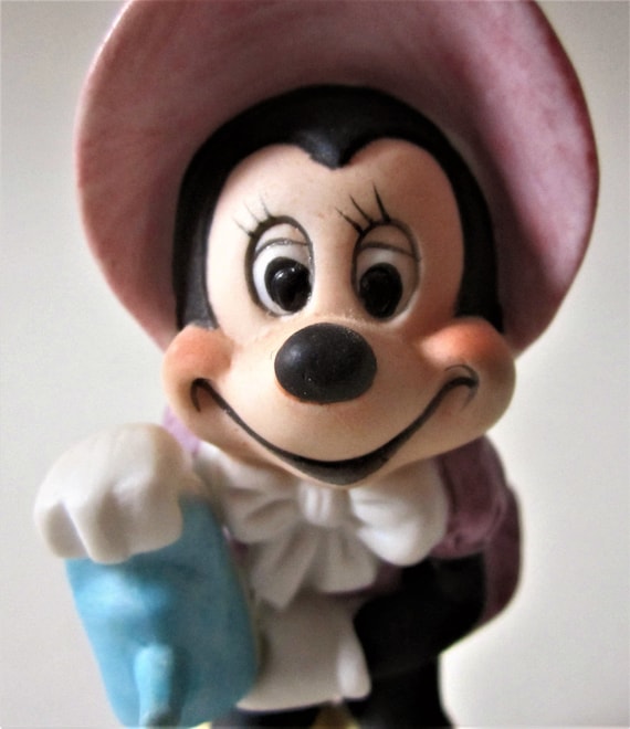 Minnie Mouse Figurine Porcelain Vintage Collectible Walt | Etsy