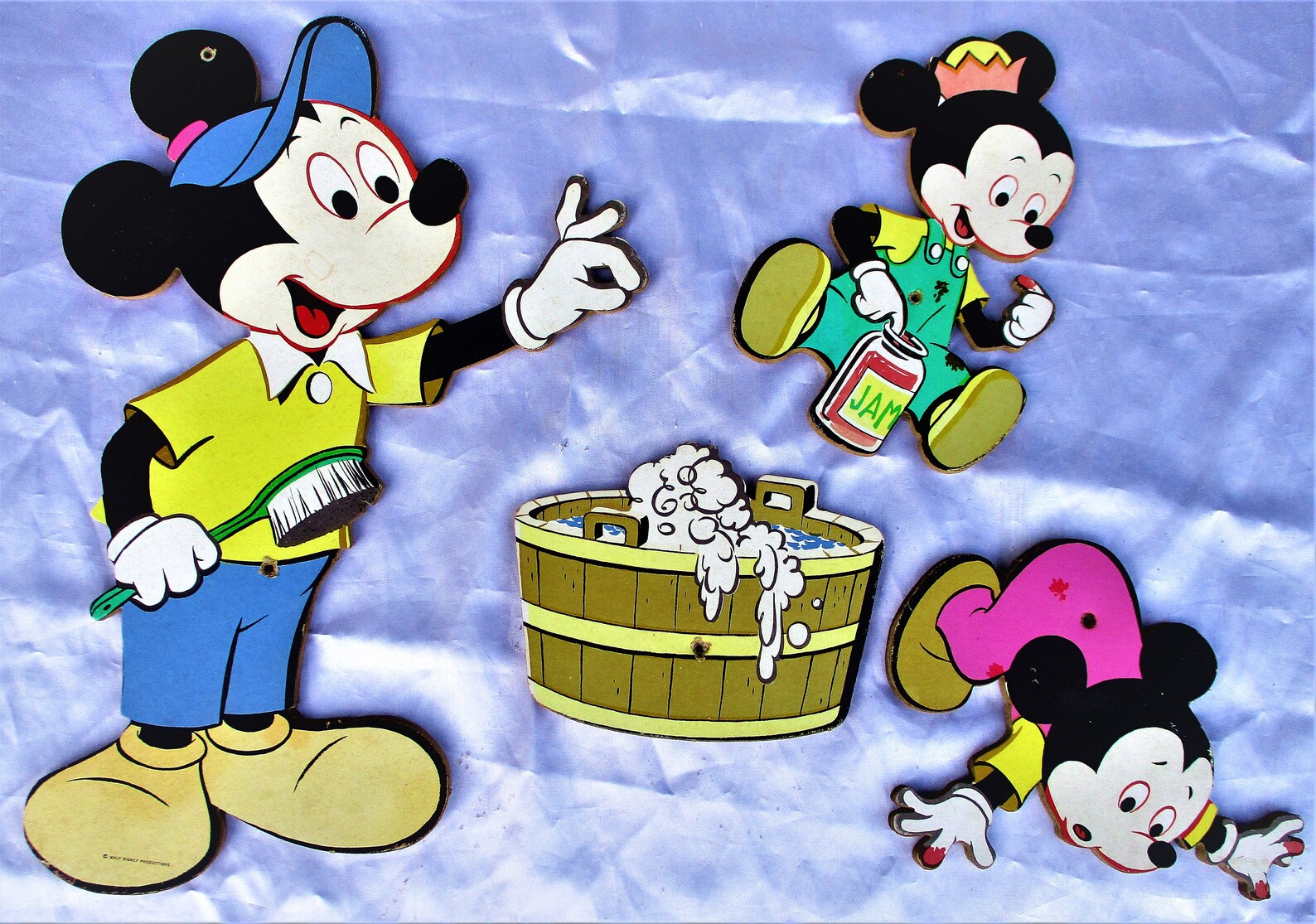 Mickey Mouse Kid Nephews Wash Tub Wall Hanging Retro Room - Etsy