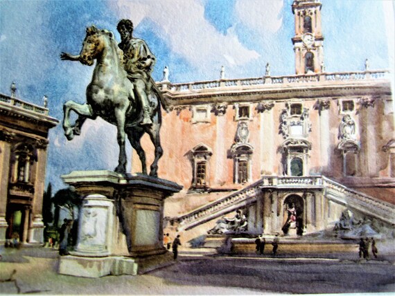 Artist Aldo Raimondi Vintage Fine Print Picture Roma Il | Etsy