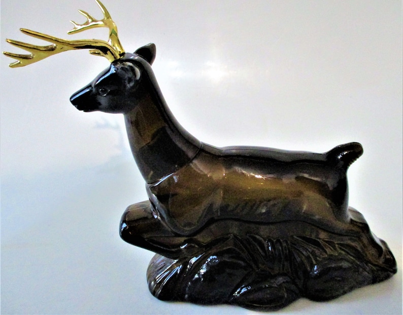 Avon Deer Ten Point Buck Circa 1970s Bottle Decanter Gold | Etsy