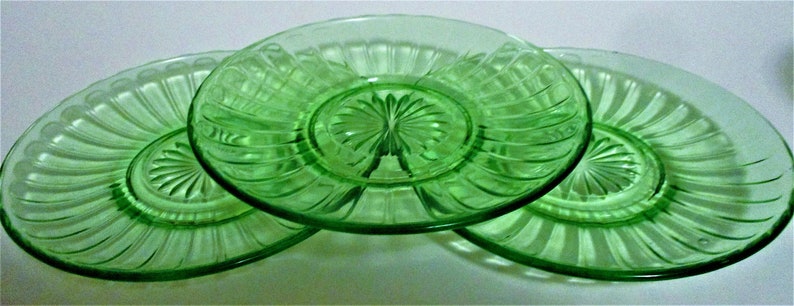 Green Depression Glass Tea Cup Saucer Federal Co Hostess Etsy