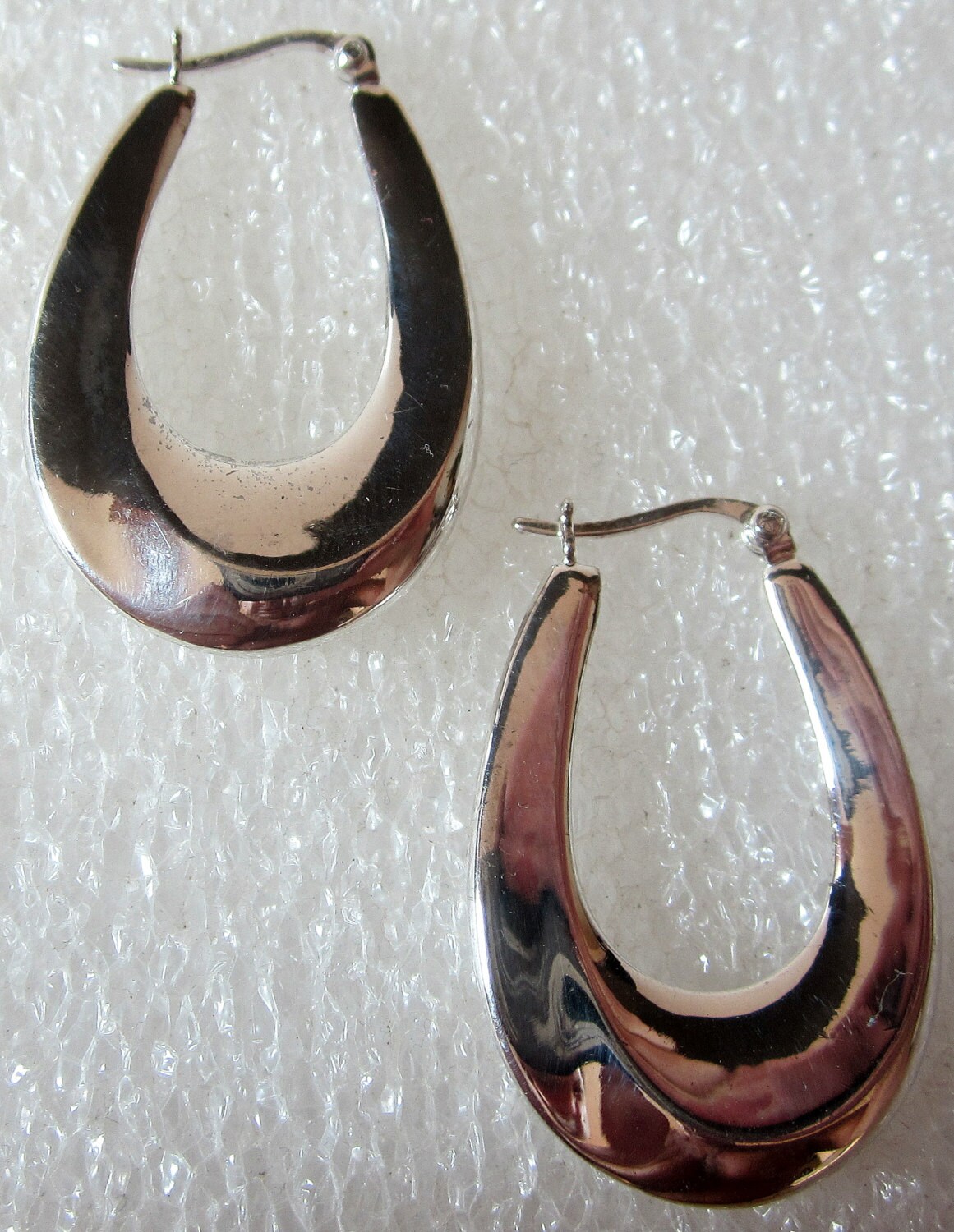 Sterling Silver Earring 925 Jewelry Full Circle Loop Pierced Ring ...