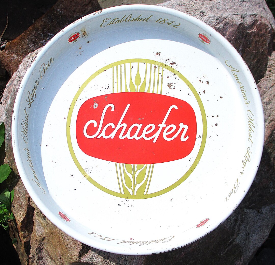 Schaefer Beer Ale Oldest Lager Baltimore NY USA Serving Tray Deluxe ...