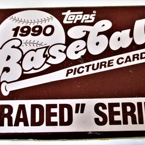 Official 1990 Topps Baseball Box Set Traded Series Sealed 132 Cards MLB ...