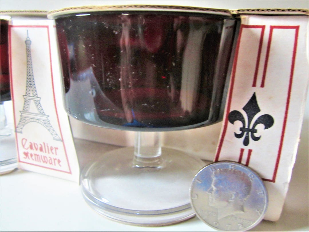 Sherbet Sorbet Ice Cream Sherry Cup Stem Wine Goblet Glass France ...