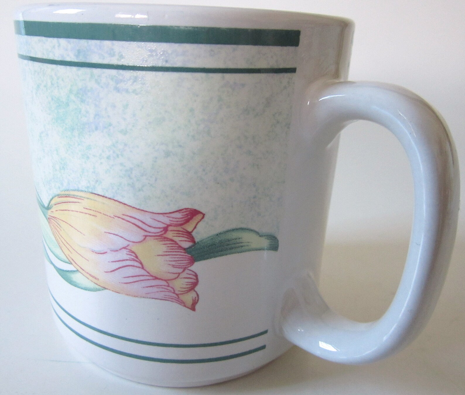 Floral Tulip Garden Ceramic Coffee Mug ONEIDA Set of 4 Cups - Etsy