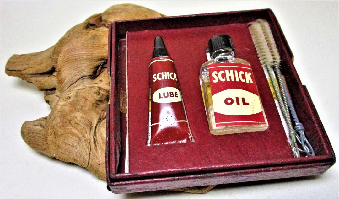 Vintage Schick Electric Razor Oil Lube Kit Original Display Box ...