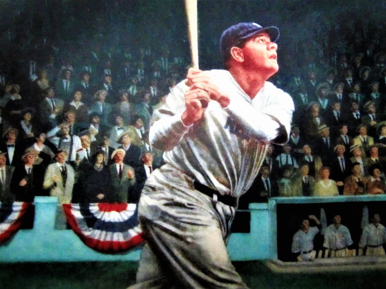 BABE RUTH Called Shot Collector Plate Gold Trim 1992 Porcelain Art ...