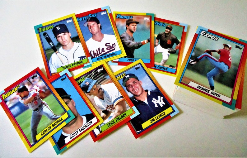 Official 1990 Topps Baseball Box Set Traded Series Sealed 132 Cards MLB ...