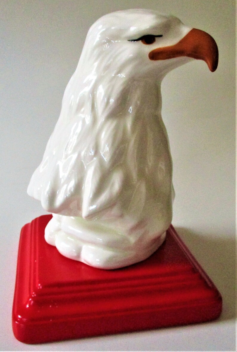 American Bald Eagle USA Figurine Statue Atlantic Mold White - Etsy