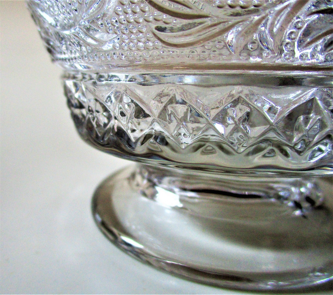 Vintage Elegant Duncan Miller Brillant Crystal Cut Glass Mayonaise ...