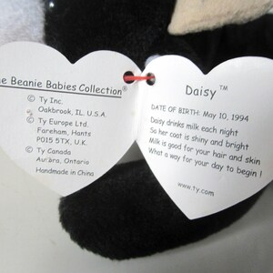 DAISY Ty Beanie Babie Retired 1993 Original Plush Toy Animal ...