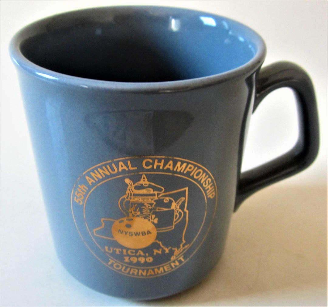 Vintage Schultz Dooley Utica Club Beer Ceramic Mug NY Women Bowling ...