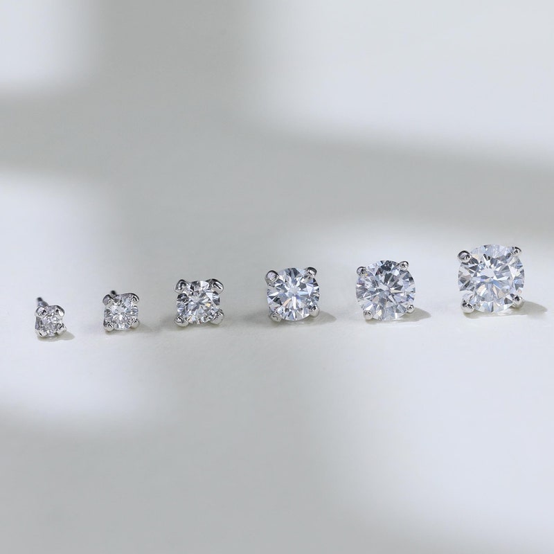 Modern Dainty Studs Gold - Etsy UK