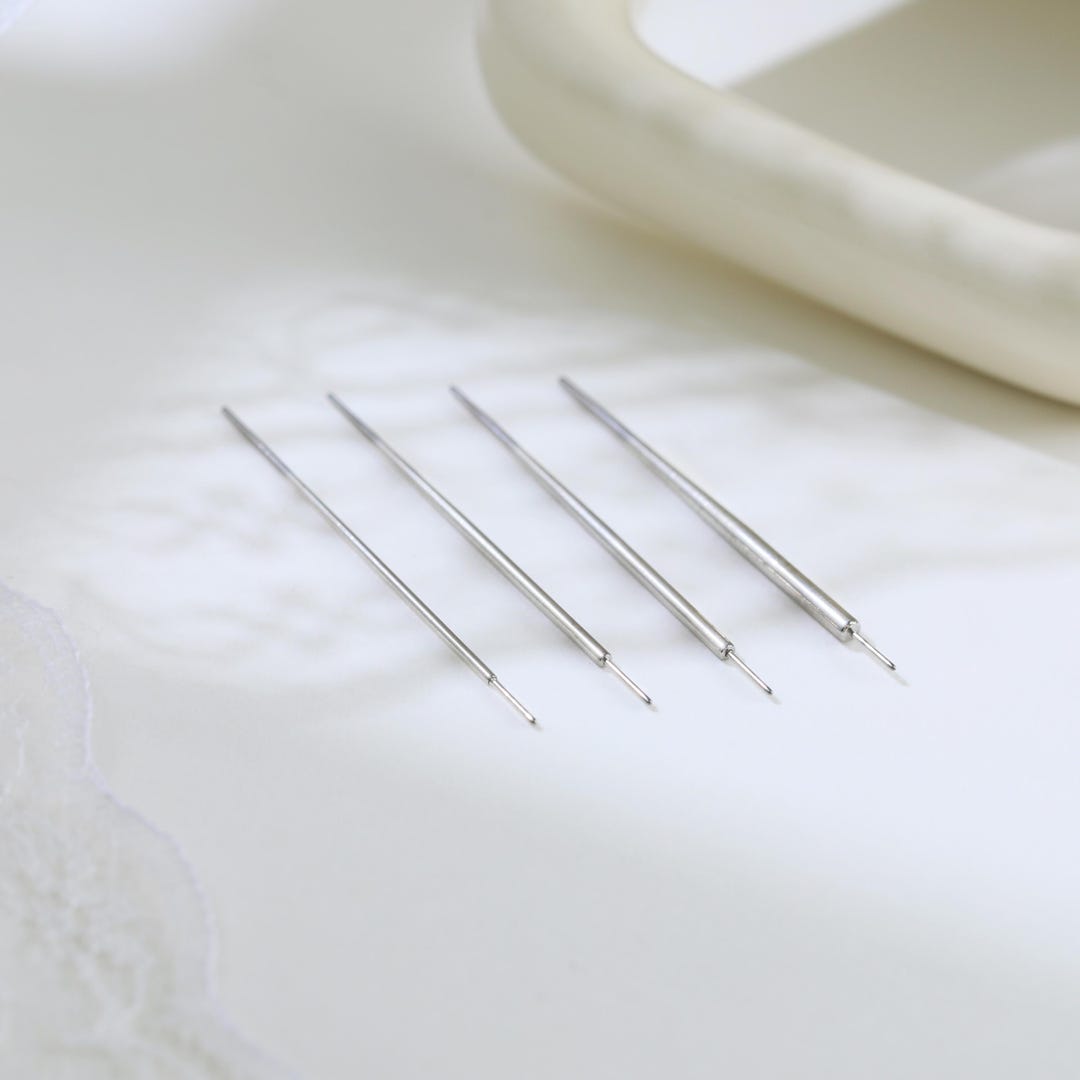 Titanium Flat Back Post Tracker Piercing Tool Taper for Cartilage Nose Labret Stud Threadless ...