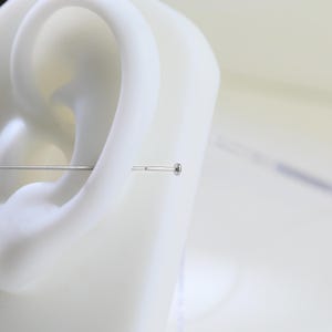 Titanium Flat Back Post Tracker Piercing Tool Taper for Cartilage Nose Labret Stud Threadless ...