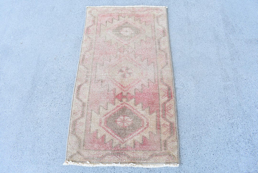 Vintage Rug, Turkish Rug, 2x3 Small Rugs, Faded Anatolian Rug, Rugs for ...