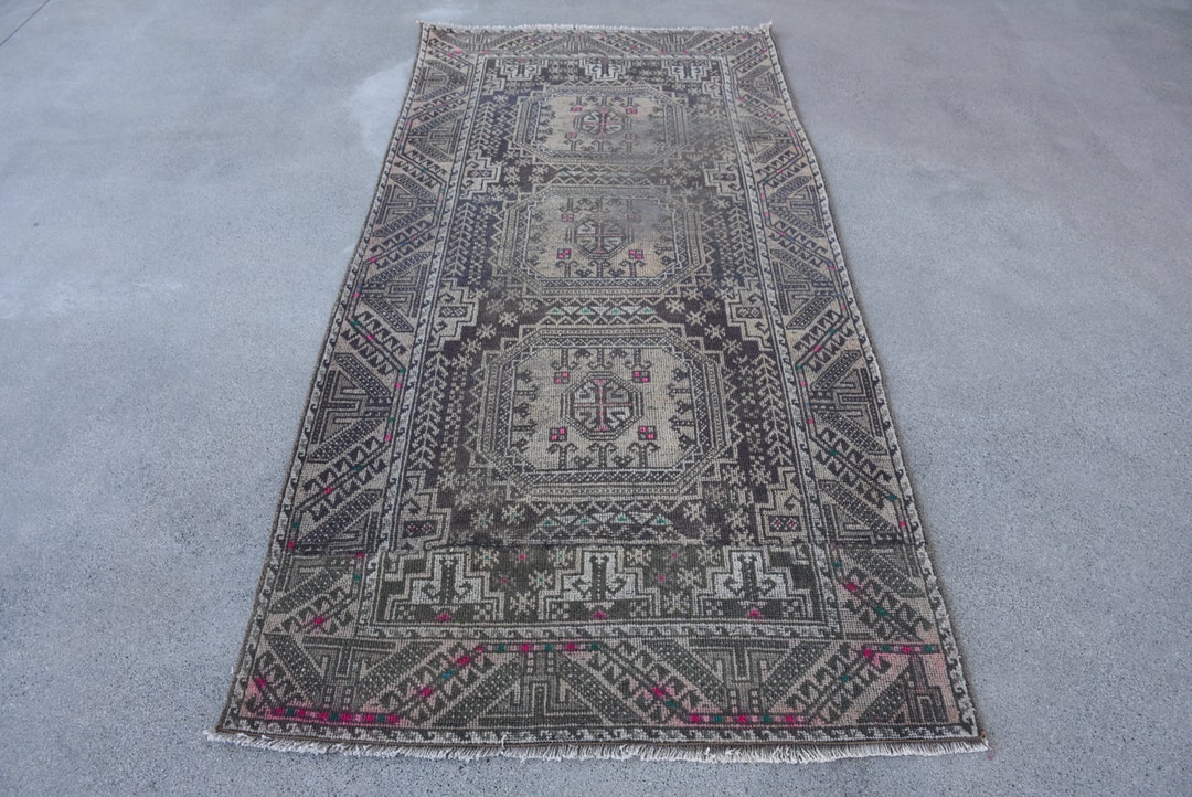 Turkish Rug, Vintage Rug, 4x8 Area Rug, Kurdish Rugs, Rugs for Bedroom ...