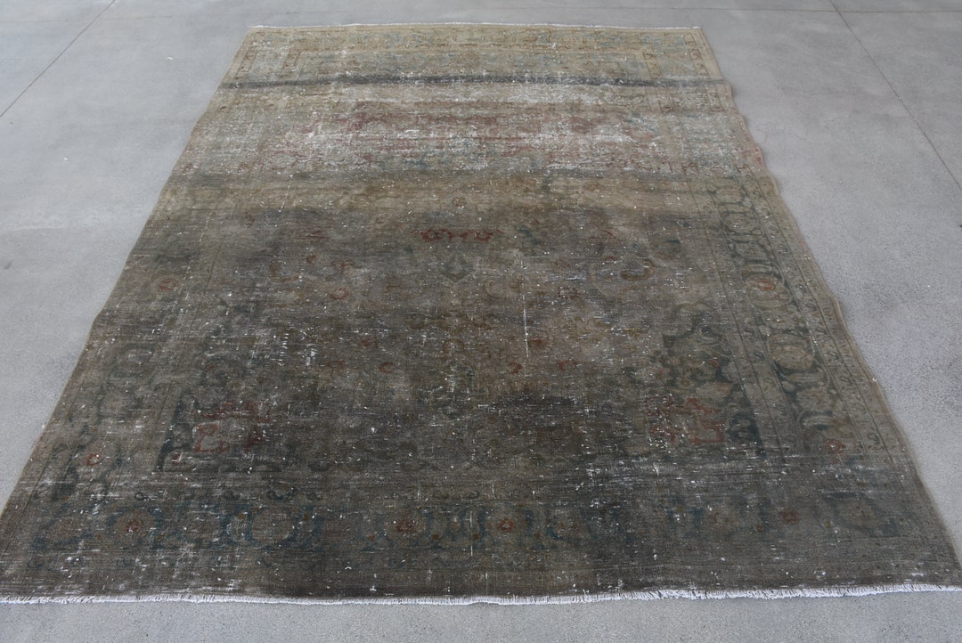 8x11 Oversize Rug, Turkish Rug, Vintage Rug, Kurdish Rugs, Rugs for ...