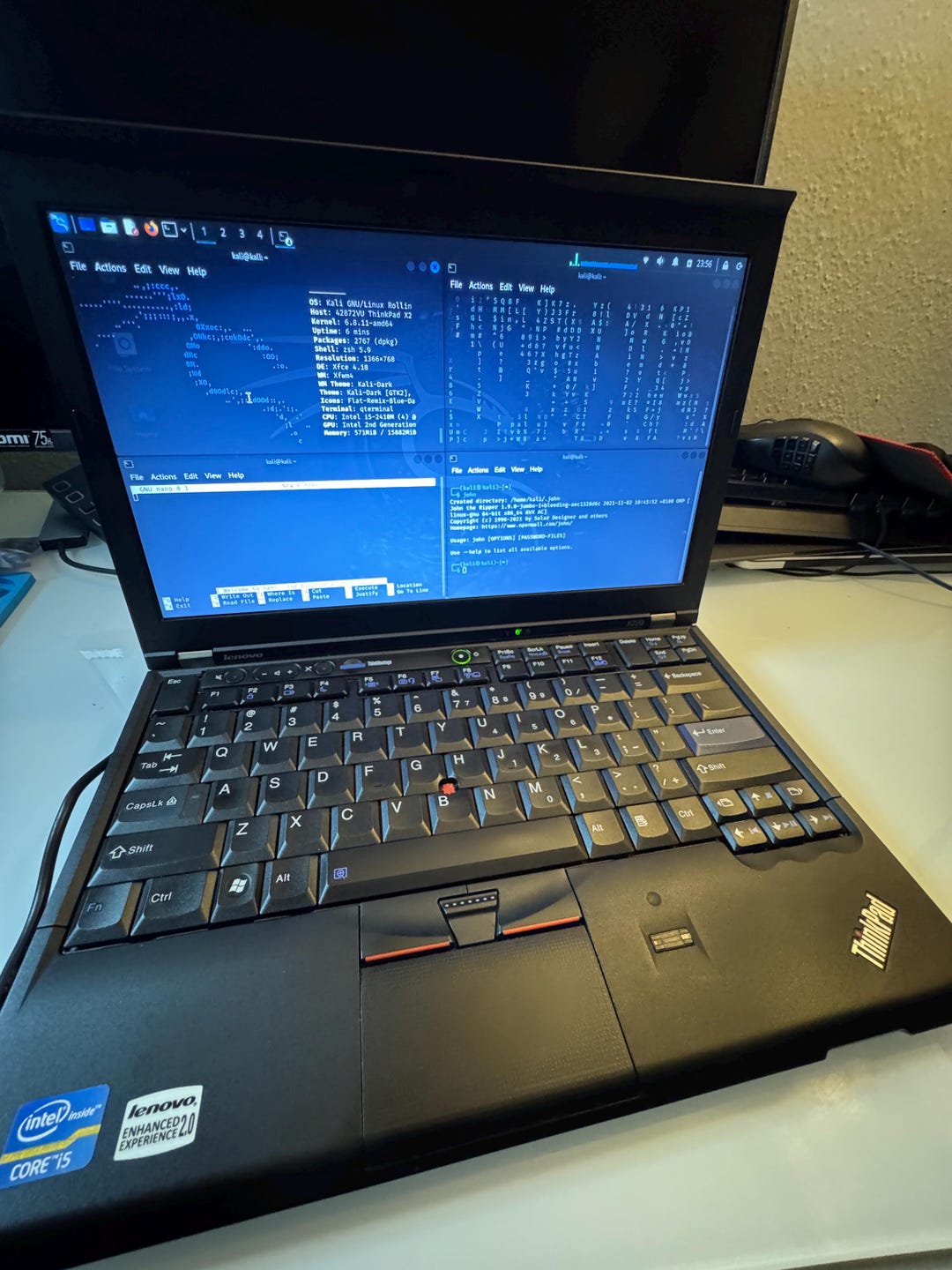 Kali Linux Thinkpad X220 16GB RAM 500GB HDD Cybersecurity Laptop Mobile ...
