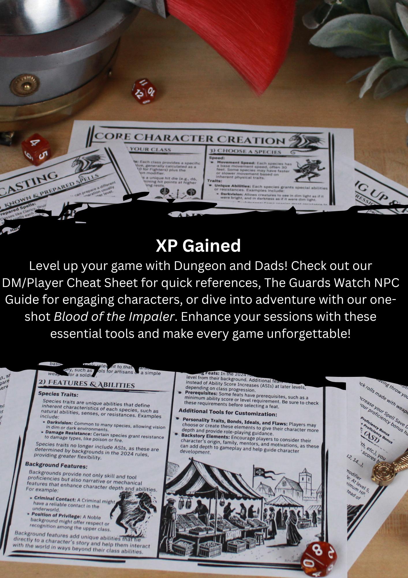2025 D&D Character Creation Guide: 5e Quick Reference (PDF) - Etsy