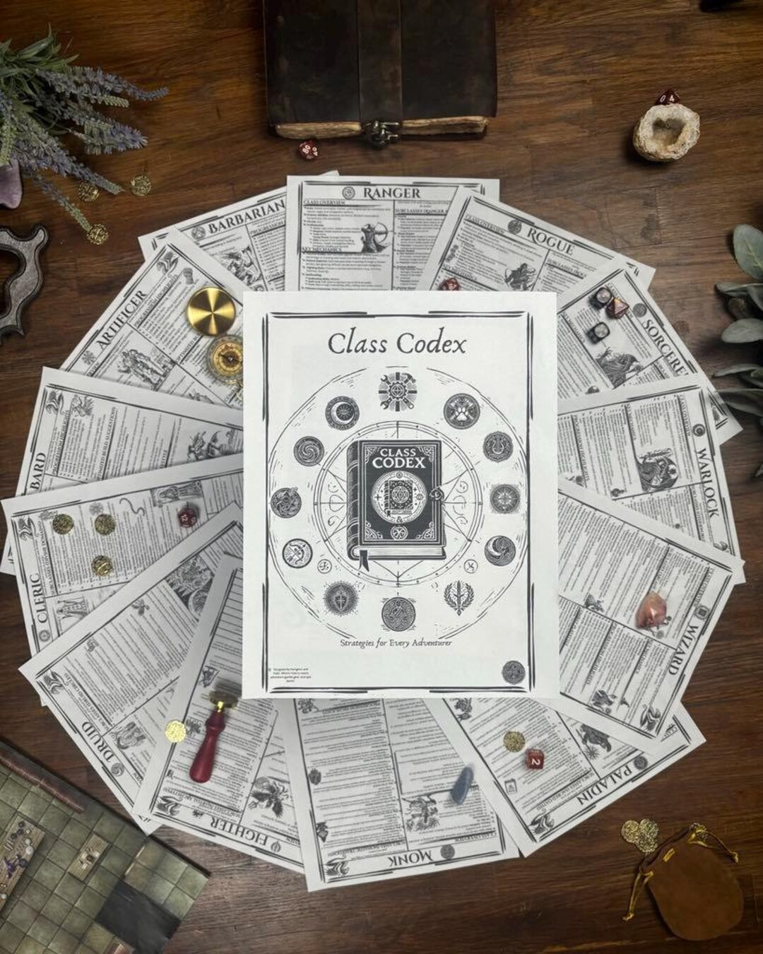 DND 5e Class Codex: Complete Cheat Sheet Collection (PDF Bundle) - Etsy