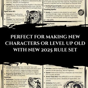 2025 D&D Character Creation Guide: 5e Quick Reference (PDF) - Etsy