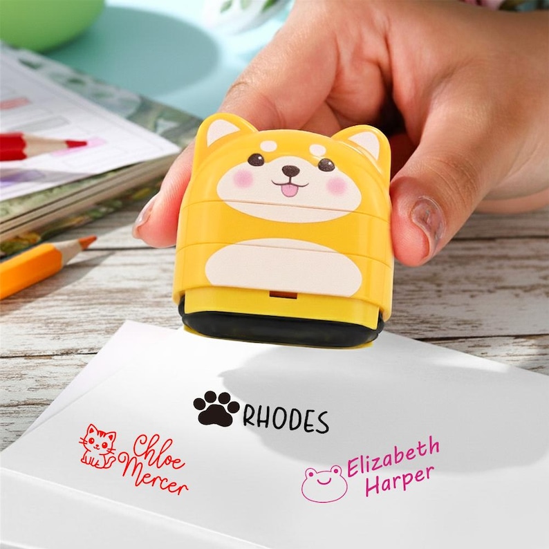 Double Layer 2-color Custom Stamp, Personalized Fabric & Clothing Stamp ...