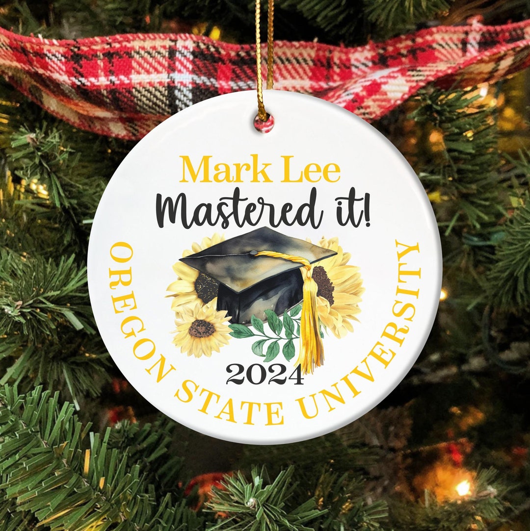 Personalized Mastered It Graduation Ornament, Graduation Cap Ornament ...