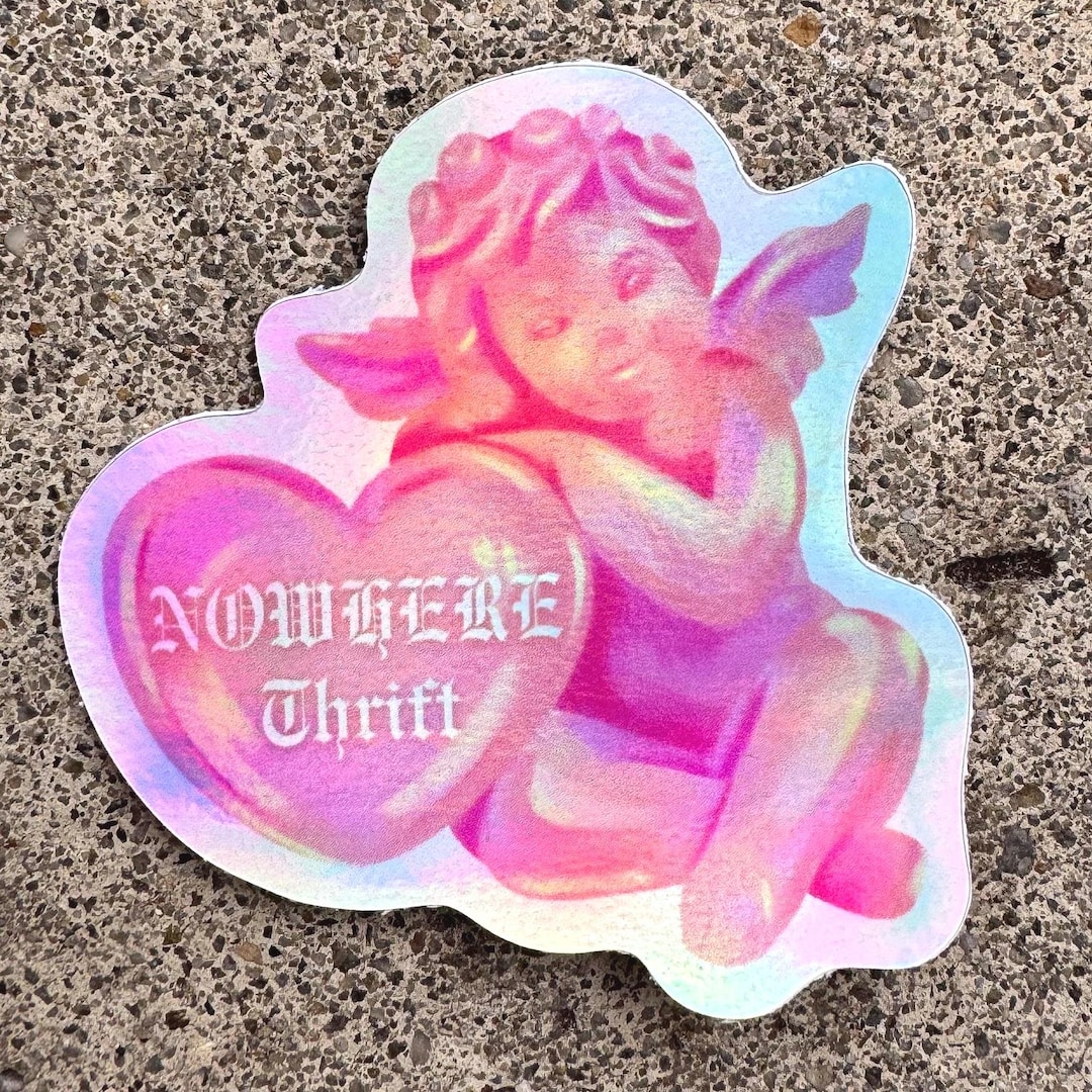 Holographic Cherub Sticker 90s Vibes Romeo & Juliette Vibes Coquette ...