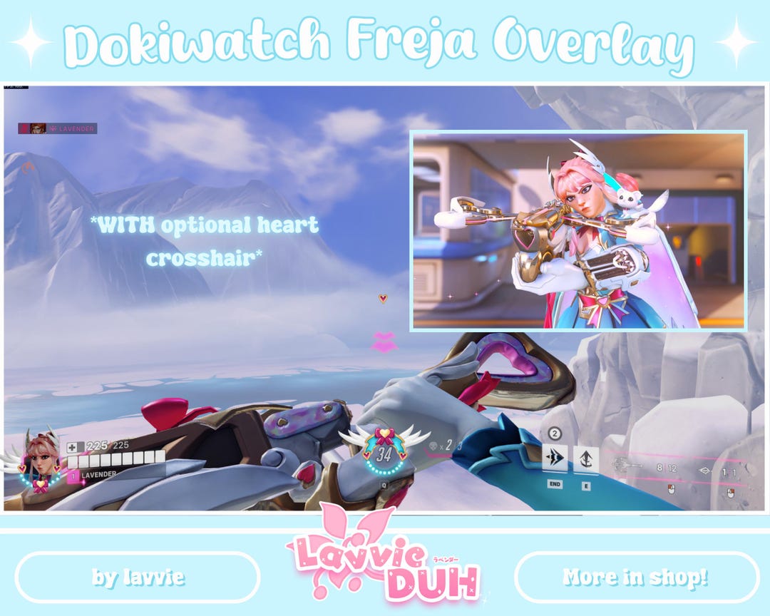 Freja DOKIWATCH Overwatch Overlay for Twitch/youtube !! - Etsy