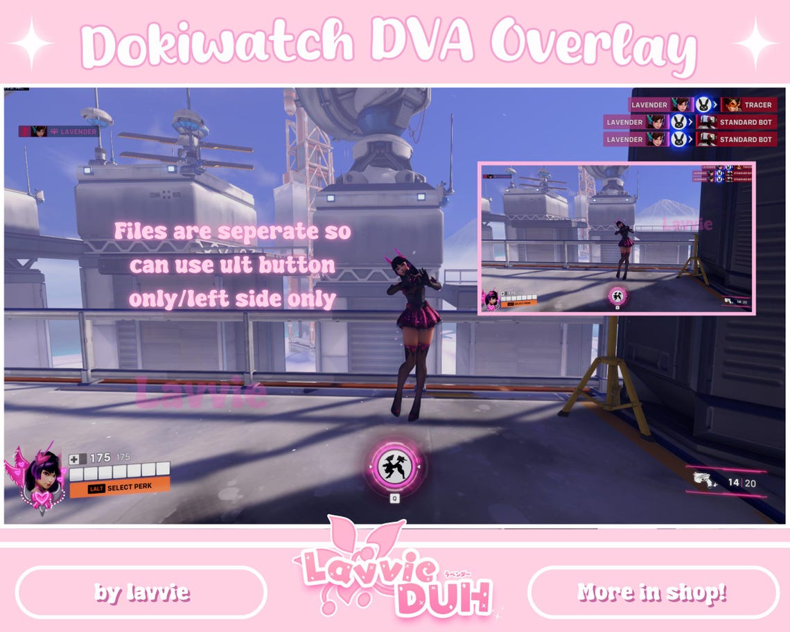 D.va DOKIWATCH Overwatch Overlay for Twitch/youtube !! - Etsy