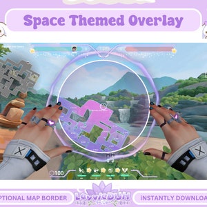 Valorant Twitch/youtube Overlay - Subtle Space Themed (map Border ...