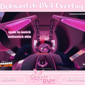 D.va DOKIWATCH Overwatch Overlay for Twitch/youtube !! - Etsy