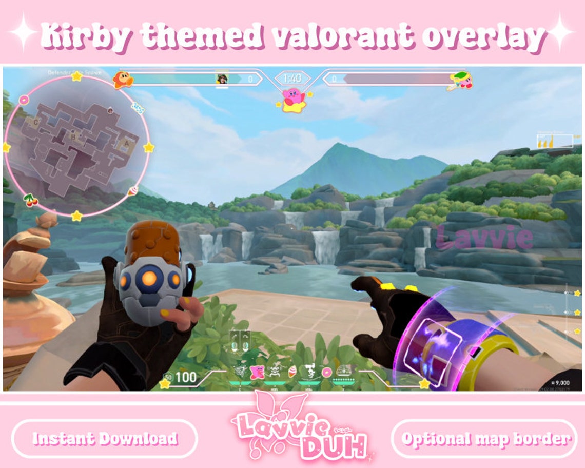 Kirby Themed Twitch/youtube Overlay - Cute Overlay With Drawings by Me ...
