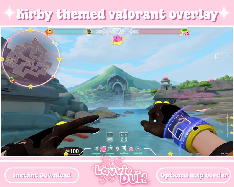 Kirby Themed Twitch/youtube Overlay - Cute Overlay With Drawings by Me ...