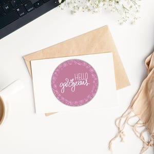 Hello Gorgeous Sticker Digital Download SVG PNG Design for Small ...