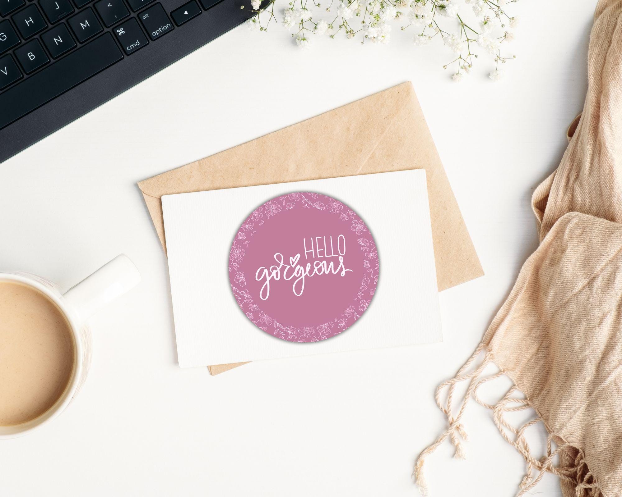 Hello Gorgeous Sticker Digital Download SVG PNG Design for Small ...