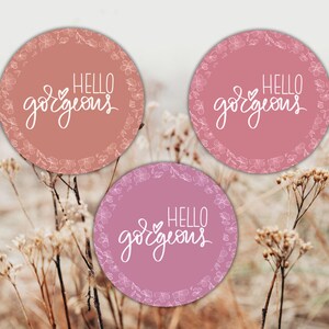 Hello Gorgeous Sticker Digital Download SVG PNG Design for Small ...