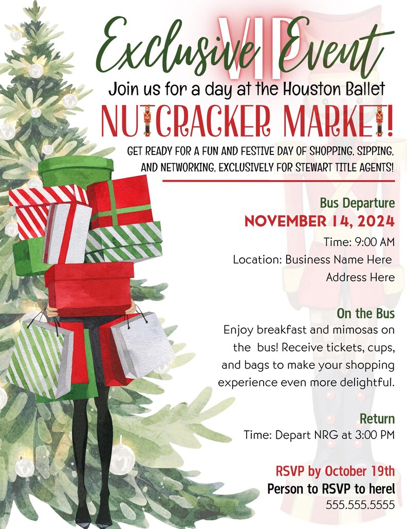 Nutcracker Market Trip Flyer - Etsy