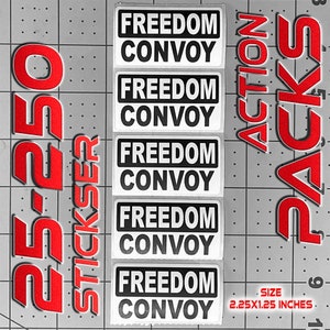 Trucker Freedom Convoy Protest Stickers Anti Vax Mandate - Etsy