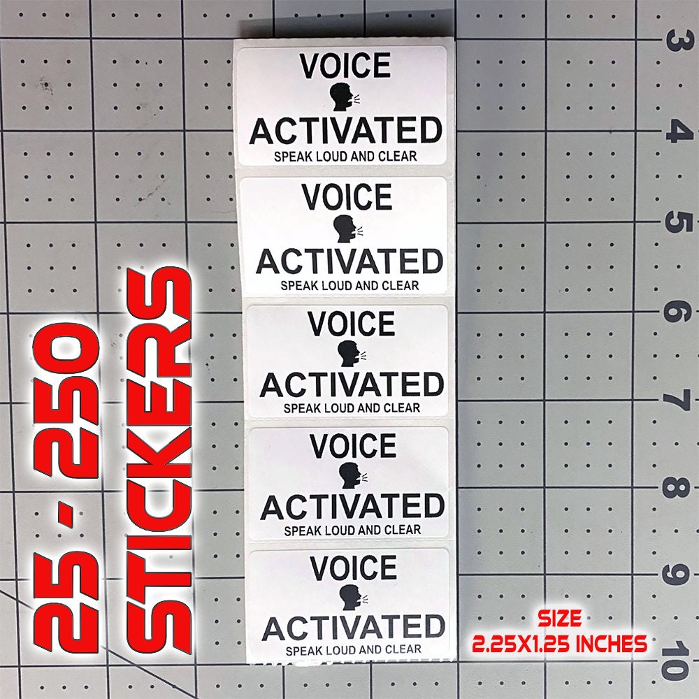 VOICE ACTIVATED Prank Stickers Pack Funny Gag Joke Sticker Labels ...