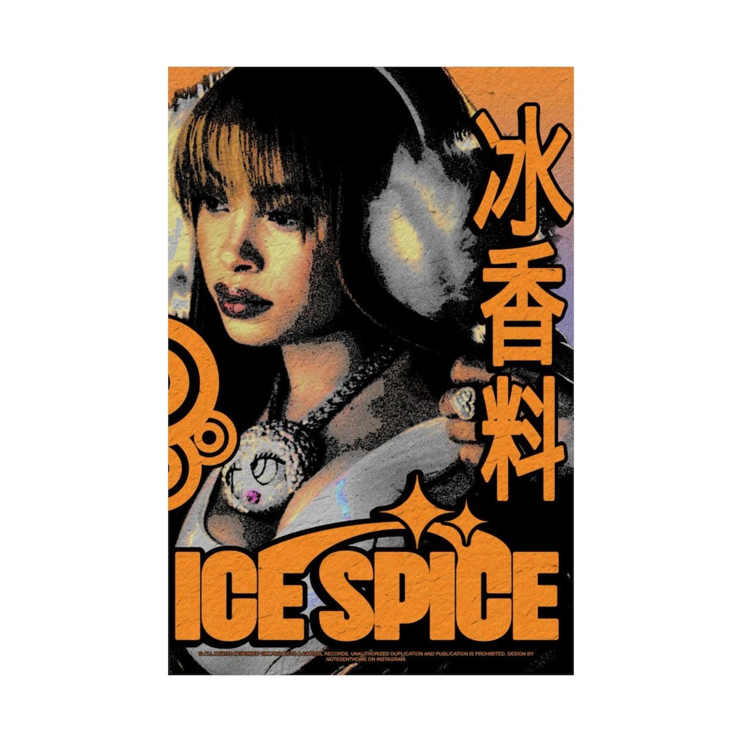 Matte Vertical Ice Spice Poster Room Decor Teens Posters - Etsy