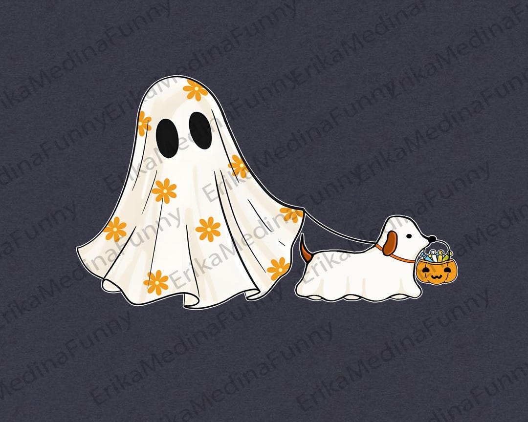Сute Ghost Dog PNG, Ghost Dog Svg, Dog Lovers Gift, Halloween Dog Svg ...