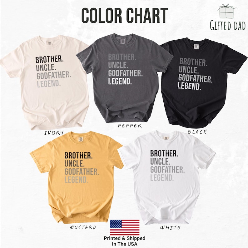 Godfather Uncle Brother Legend Comfort Colors Shirt - Etsy