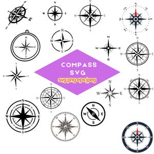 Compass Svg, Anchor Svg, Engraved Compass, Cruise Svg, Marine Svg ...