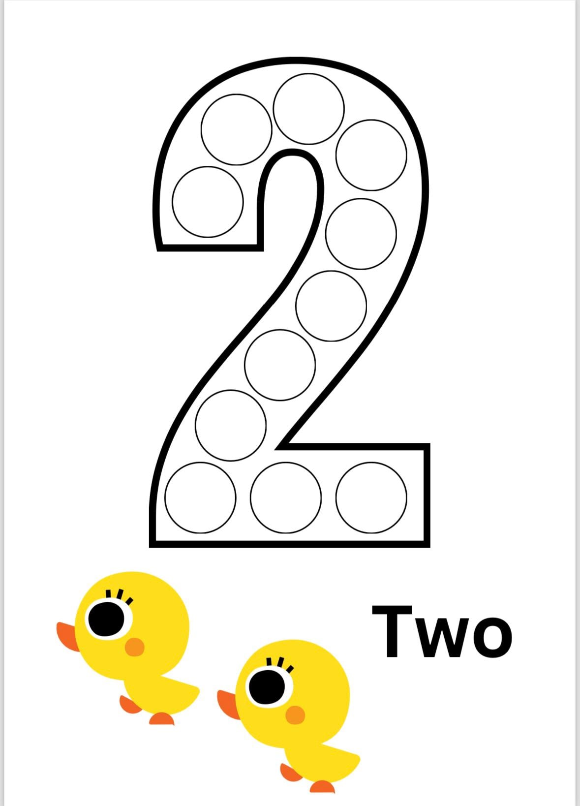 Do a Dot Number 1-5 - Etsy