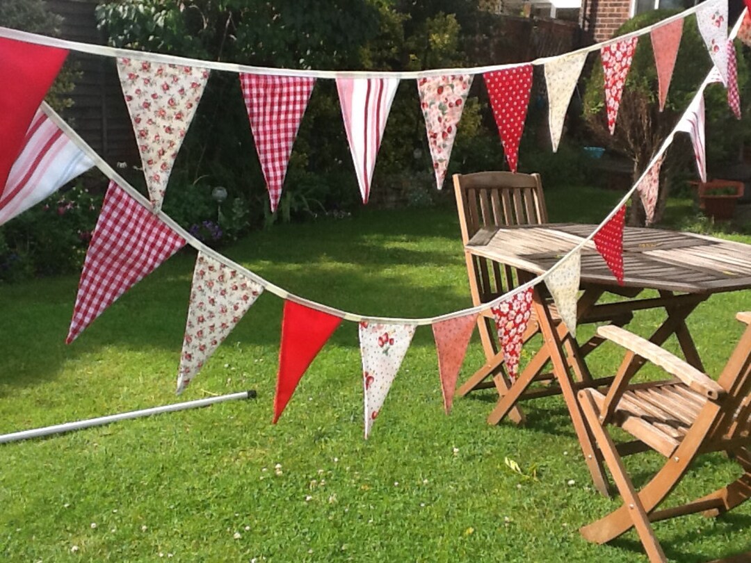 Customise Your Wedding Bunting Garland, 40ft Extra Long With 60 Flags ...