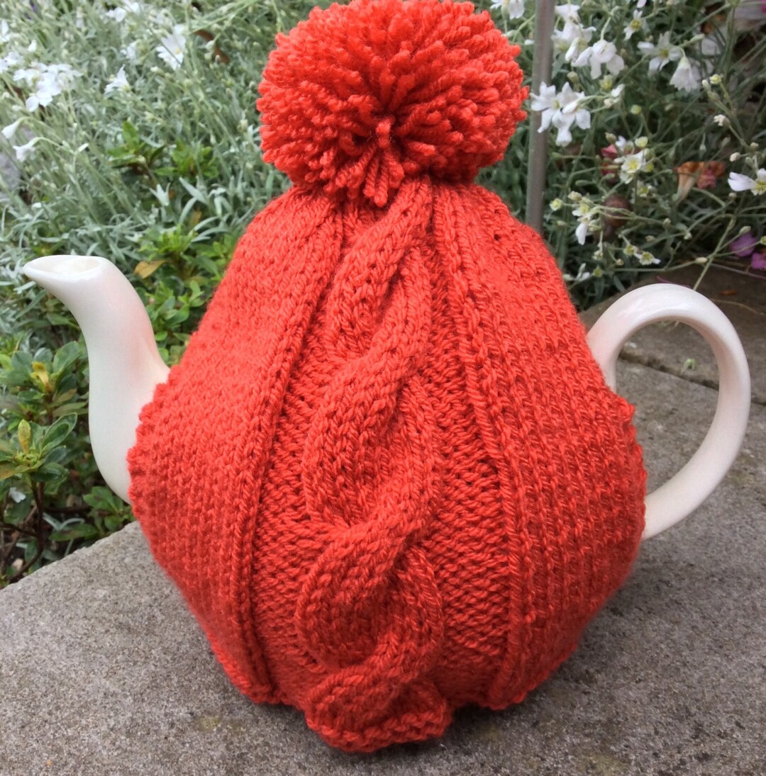 Dark Orange English Tea Cosy 6 Cup Pot - Etsy