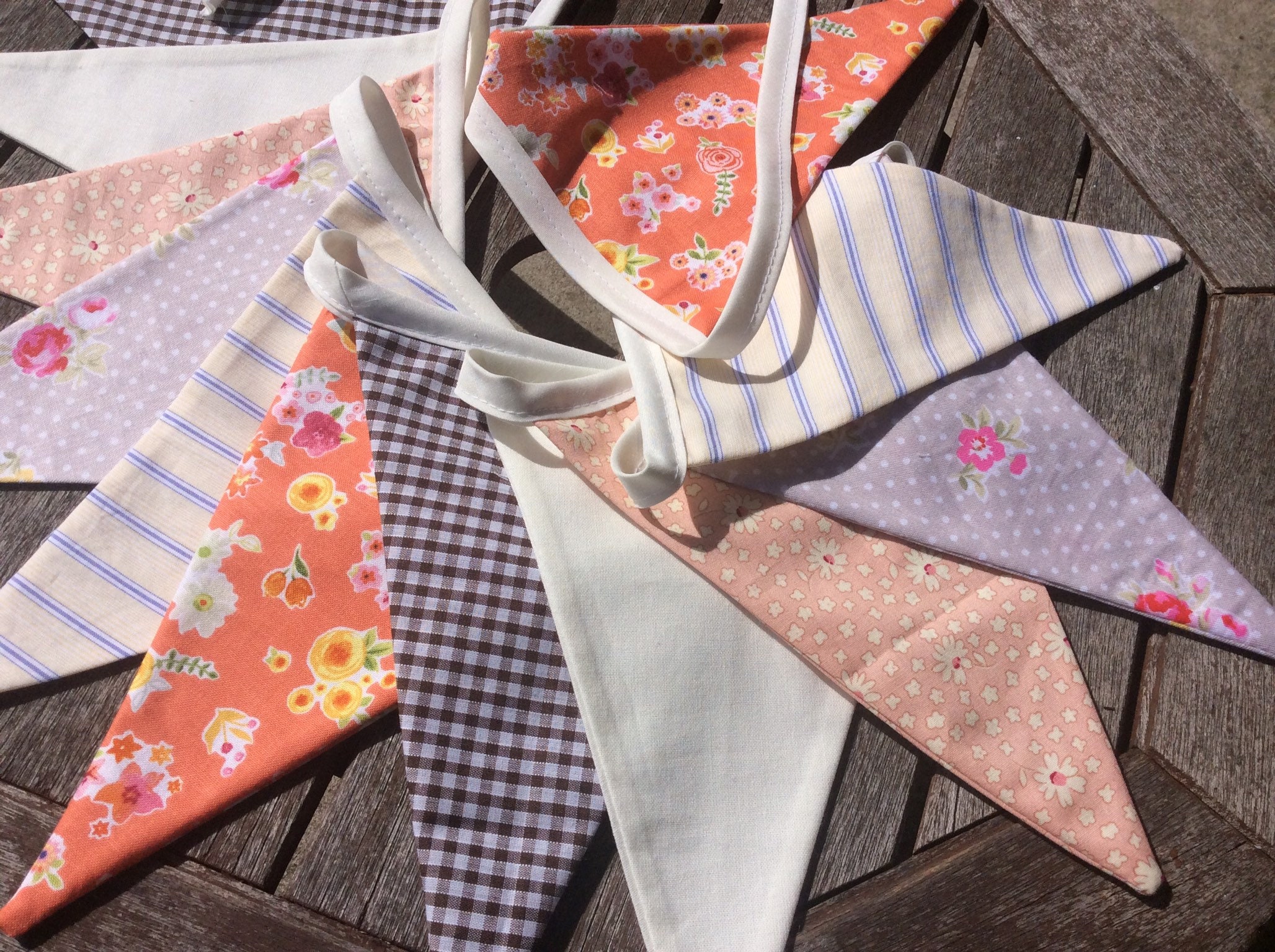 Bunting for Fall 12 Flags 8ft Long With Ties Harvest - Etsy UK